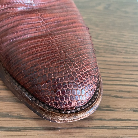 Tecovas | Shoes | Vintage Lizard Skin Roper Boots | Poshmark